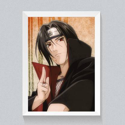 ANIME POSTER FRAME - ITACHI UCHIHA JUJUTSU KAISEN - White Framed Wall ...