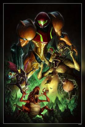 Game Samus Aran Metroid Matte Finish Poster Paper Print - Animation ...