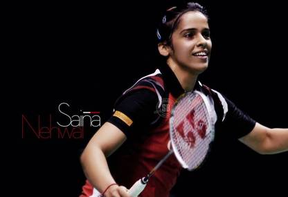 Poster Badminton Superstar Saina Nehwal sl-12635 (LARGE Poster, 36x24 Inches, Banner Media ...