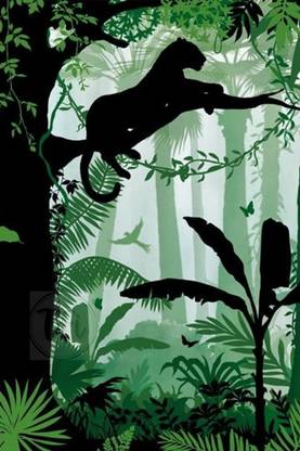 Wild Jungle Poster | Jungle Posters for Room | Unframed | With Self ...
