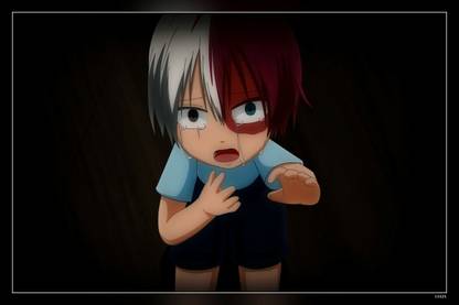 Anime My Hero Academia Child Shoto Todoroki Hd Matte Finish Poster ...