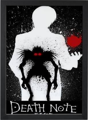 death note poster with frame ruyuk wall poster (Size_13x9.8 inch) Paper ...