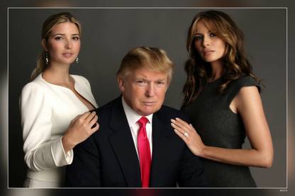 Celebrity Donald Trump Ivanka Trump Melania Trump Matte Finish Poster ...