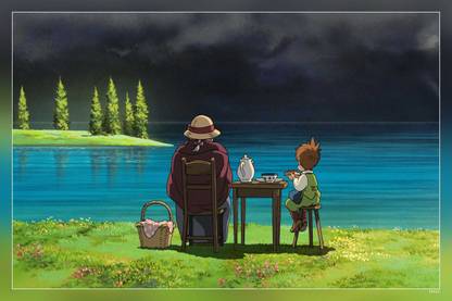Anime Howls Moving Castle Anime Movie Hd Matte Finish Poster Paper ...