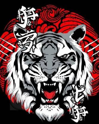 Tiger Poster | Tiger Posters for Room | Unframed | With Self Adhesive ...