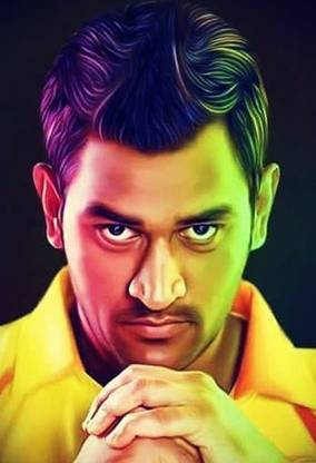 Poster Mahinder Singh Dhoni Ms Dhoni Indian Cricket Digital Art sl ...