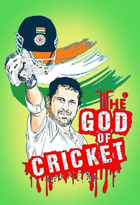 Poster Sachin Tendulkar God Of Cricket sl-14966 (LARGE Poster, 36x24 ...