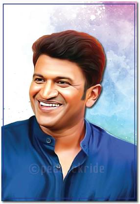 APPU Puneeth Rajkumar I Kannada Cinema I Wall Poster A3 Fine Art Print ...