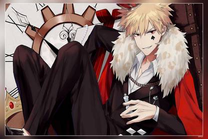 Anime My Hero Academia Katsuki Bakugou Matte Finish Poster Paper Print ...