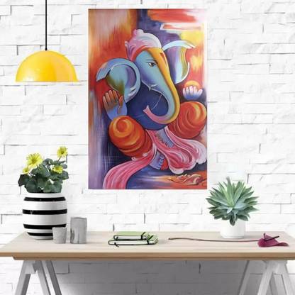 Lord Ganesha Wall Poster, Ganpati Bappa Wall Poster, Vinayak Poster ...