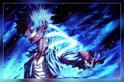 Dabi Boku No Hero Boku No Hero Academia Blue Flames Anime Boys Matte ...