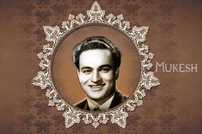Poster Mukesh Singer Bollywood Sl2 (Large Print, 36x24 Inches, Banner ...