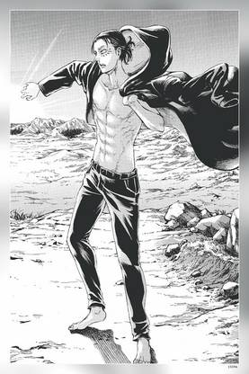 Eren Yeager Attack On Titan Anime Matte Finish Poster Paper Print ...