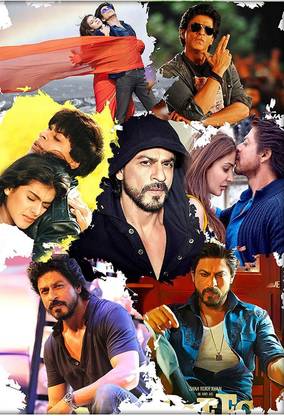 Poster Srk Shahrukh Khan Wall Collage (Large Print, 36x24 Inches ...