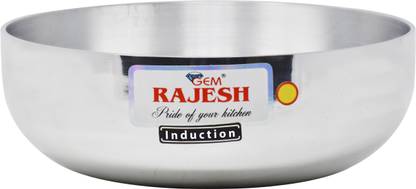 GEM RAJESH 1.25 Liters Aluminium Induction Bottom Frying Pan, Tasra ...