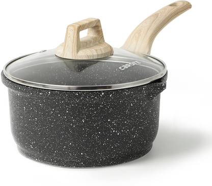 CaROTE by CAROTE Nonstick Milk Pan with Lid, Induction Tea Pan, Granite ...