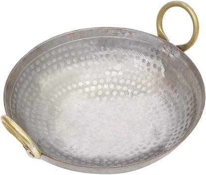Mamma`s textiles Iron Kadai Lokhand Loha Hand Hammered Kadhai Heavy ...