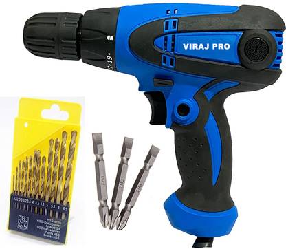 SMB TOOLS VIRAJ Screw Drill Machine Heavy Duty With Led 10mm R/F with ...