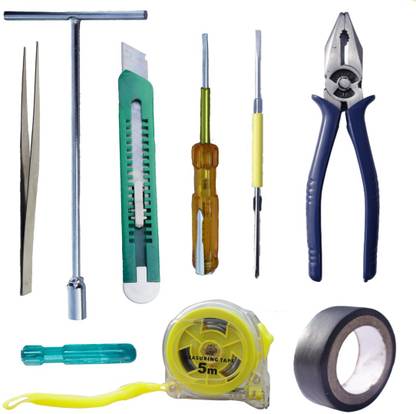 Jiya S553 TOOLS -STEEL T 10MM I MEASUREMENT TAPE5M I CUTTER I TWEEZER I ...