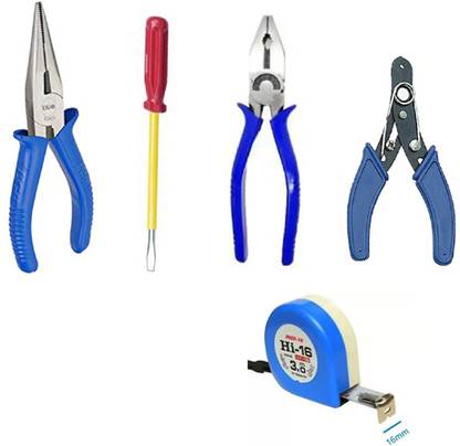 Red Champion Nose Plier With Flat Screwdriver , Plier, Wire Cutter, 3m ...
