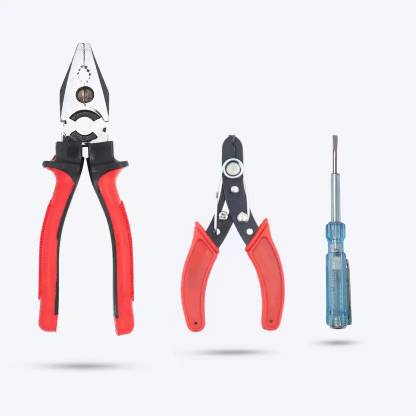 Tools Titan 8'Inch Combination Plier with 6 Inch Wire Cutter&LED light ...