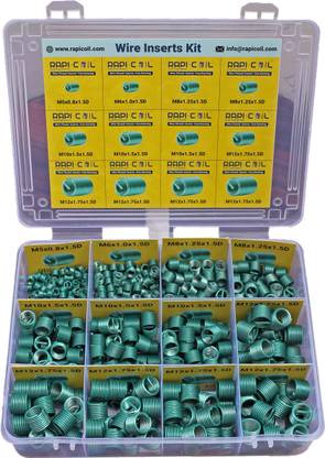 Rapi-Coil 500Pcs 304 Stainless Steel-M5 M6 M8 M10 M12 Wire Thread ...