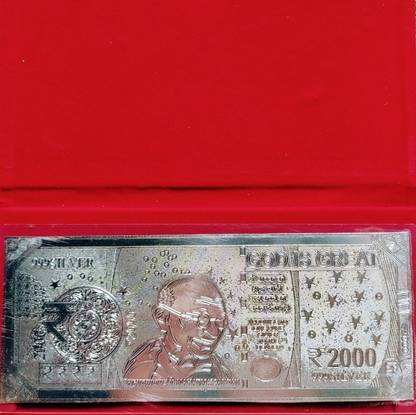 Moksate 999 Silver 2000 Currency Note With Velvet Gift Pack Silver 999 ...