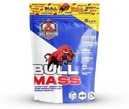 BULL NUTRITION Bull Mass Gainer Rapid Muscle Recovery and Muscle Growth ...