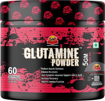 Sap nutrition Glutamine Powder Amino Acid Support & Muscle Recovery ...