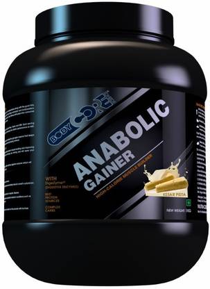 Body Core Science Anabolic Gainer-1 Kg (Kesar Pista) Weight Muscle Mass ...