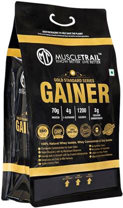 Muscle Trail Gold Standard Series Gainer - 3.6 kg Whey Protein Price in ...