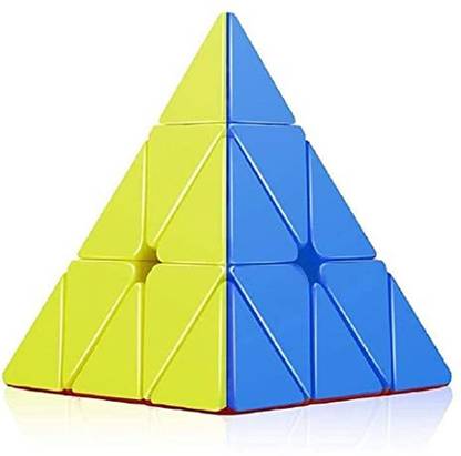 Kidzoo 3x3 Triangle Cube Pyramid Puzzle Extra Smooth High Speed Sticker ...