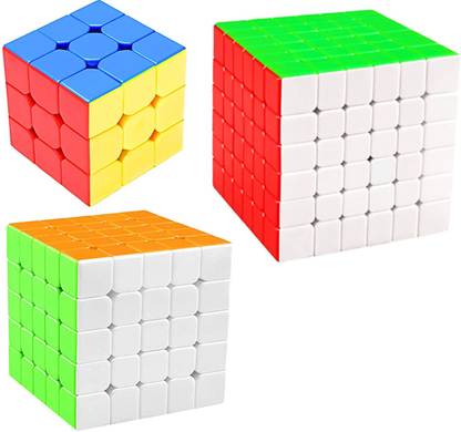 Vaniha Cube Combo Set of 3X3, 5X5, 6X6 High Speed Stickerless Magic ...