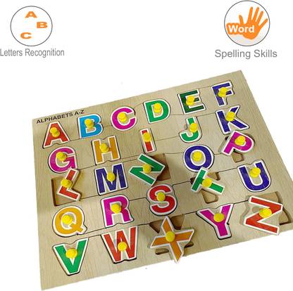 Poktum Best ABCD Blocks for Kids 3 Years Alphabets for Kids Learning ...