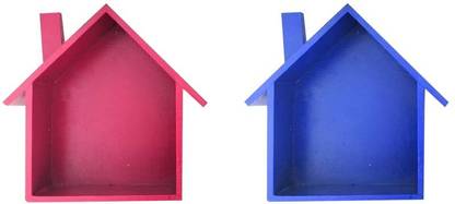 Star Handicrafts Wall Shelf Hut Shape Shelves Lodge House Shape Shelf ...