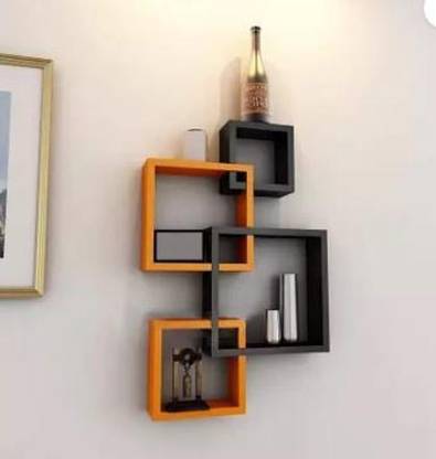 woodinzo Wall Mounted Floating Mozaic Shelves | Interlocking MDF ...