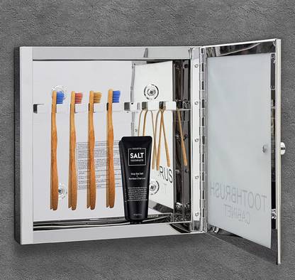 Plantex 304-Grade Stainless Steel Toothbrush box/Holder/Storage ...