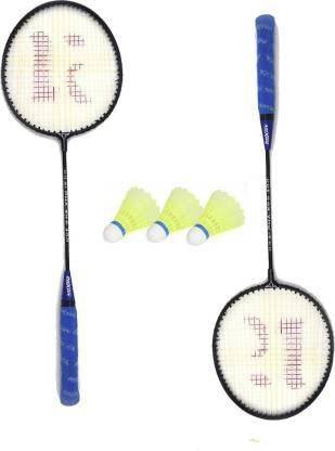 RAJSUKH SPORTS Badminton Racquet Set Of 2 Piece With 3 Piece Nylon ...