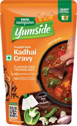 Tata Sampann Yumside Punjabi Style Kadhai Gravy |Ready to Cook| Serves ...