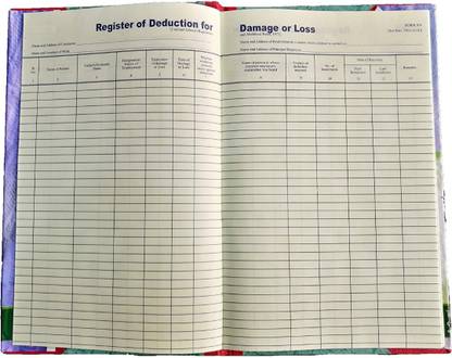 R K SALES Register of Deduction of Damage and Losses, Under Rule 78 ...