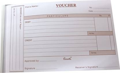 RetailPick Part Debit Credit Voucher Pad (1 Sets) Debit/Credit ...
