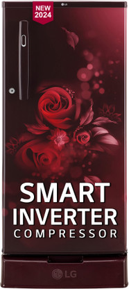 LG 185 L Direct Cool Single Door 4 Star Refrigerator with Base Drawer ...