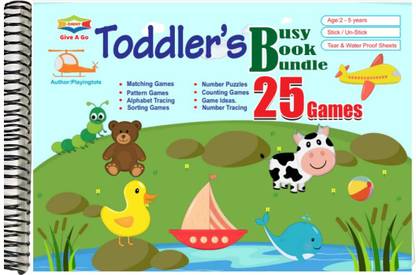 OMNY Toddler Activity Binder For Kids, Early Learning Bundle Book Covers Kindergarten Curriculum ...