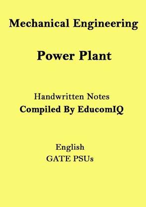 Top Coaching Power Plant Mechanical Engineering Handwritten Notes For ...