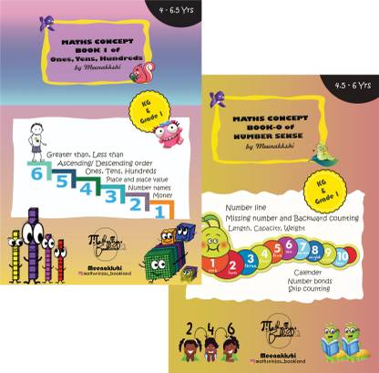 Ukg Kg2 Math Concept Practice Book Set Of Number And Ones Tens Hundreds ...