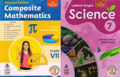 Lakhmir Science & Composite Mathematics For Class 7 ( For 2022 Exam ...
