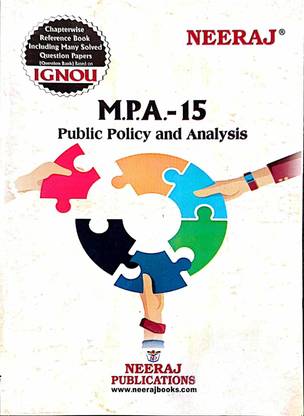 IGNOU MA Public Administration (MPA-15, Public Policy And Analysis ...