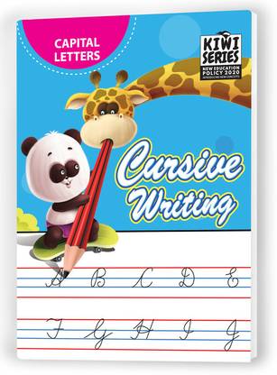 Educart English Cursive Writing Capital Letter Book For Nursery (3-5 ...