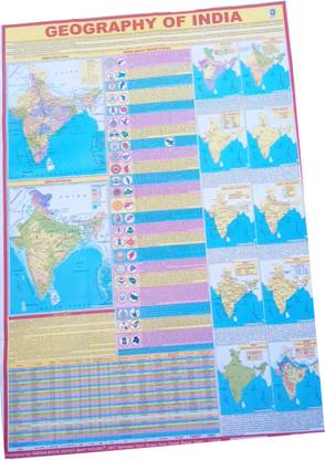 Geography Of India For Upsc And Other Competative Exams Full Charts In ...