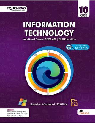 Touchpad® Information Technology Class 10: Skill Education Based On ...